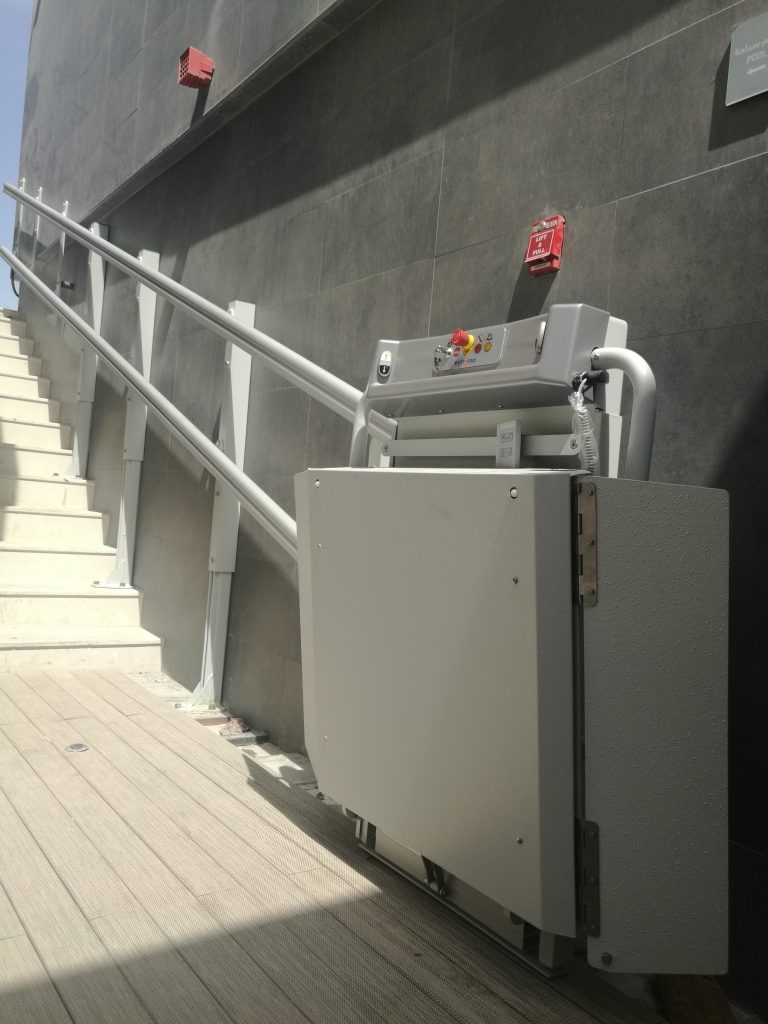 Inclined Wheelchair Platform Lifts – Cedas Elevators & Fabrication L.L.C